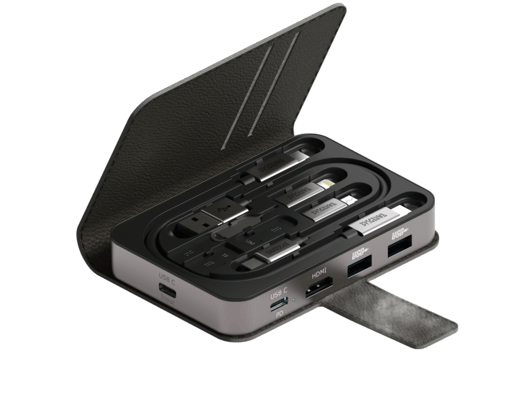 Multi-Functional USB-C Hub & Cable Kit – Black – epicarma.com